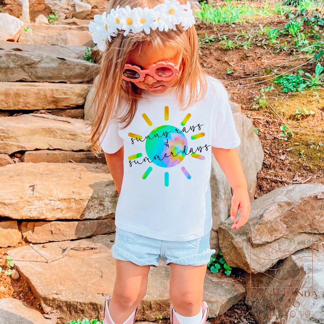 Summer Clothes for Girls Summer Days and Sunny Rays Cute T-shirt Kids ...