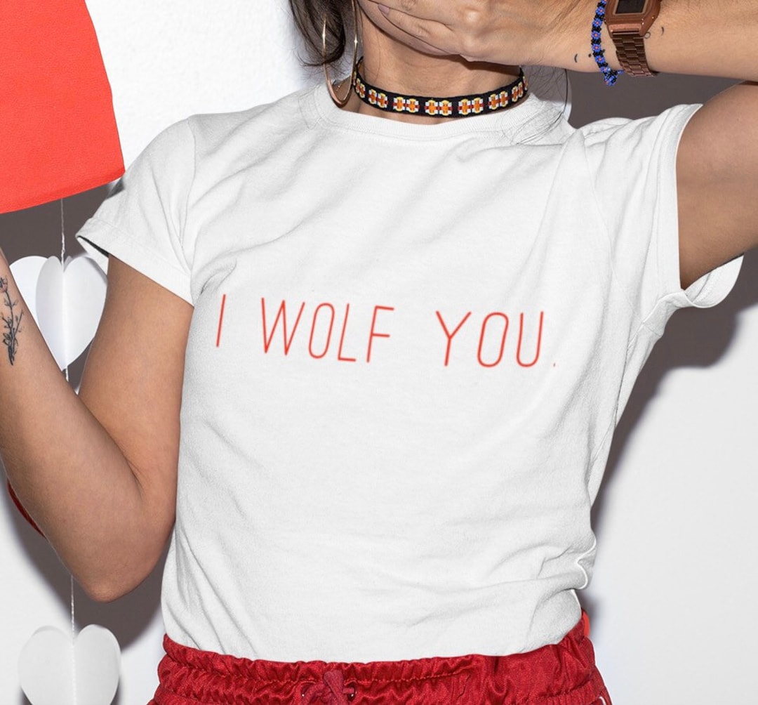 I Wolf You Valentines Day Womens Tee, Best Valentine Gift for Her - Etsy