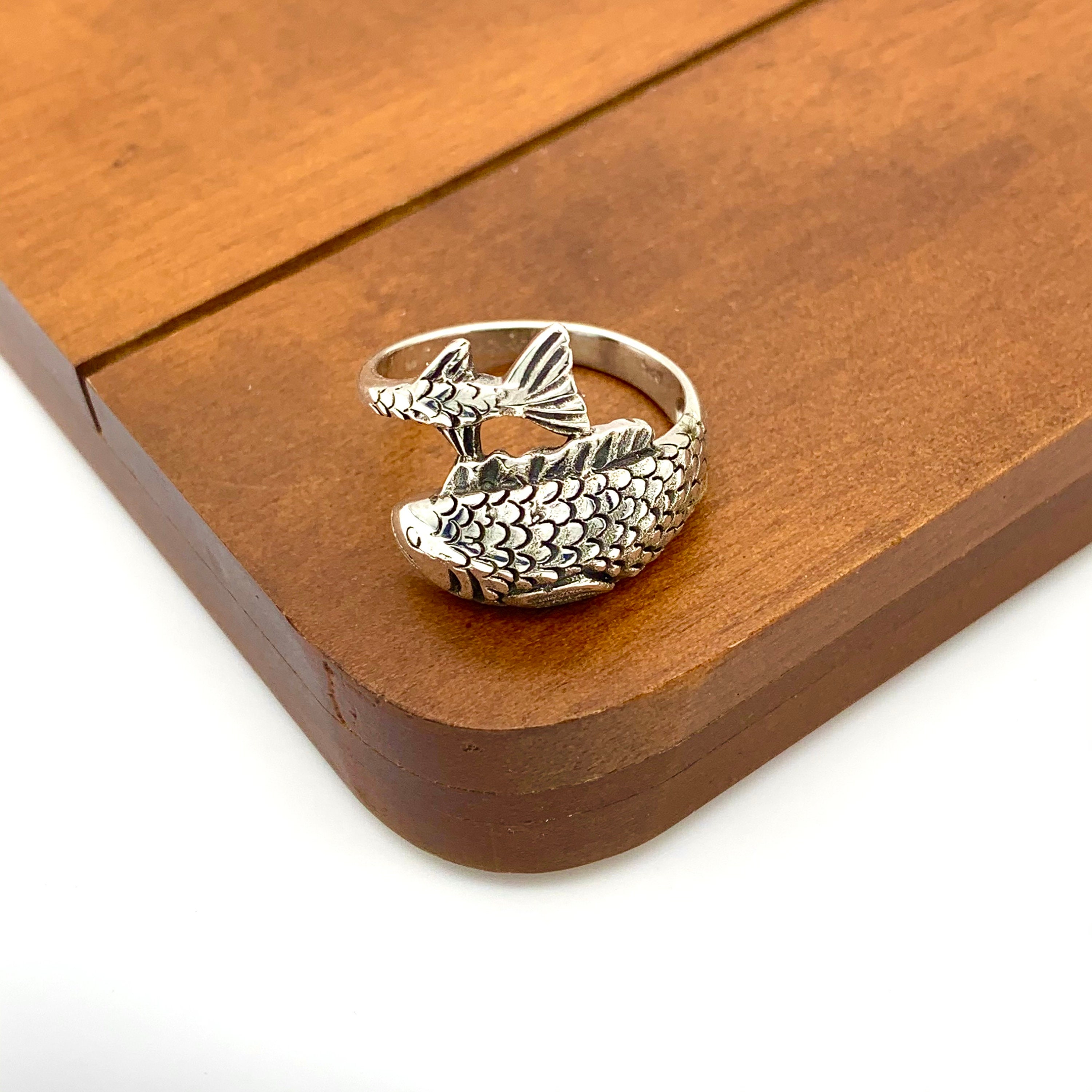 Japanese Koi Fish Ring 925 Sterling Silver Koi Ring Japanese - Etsy