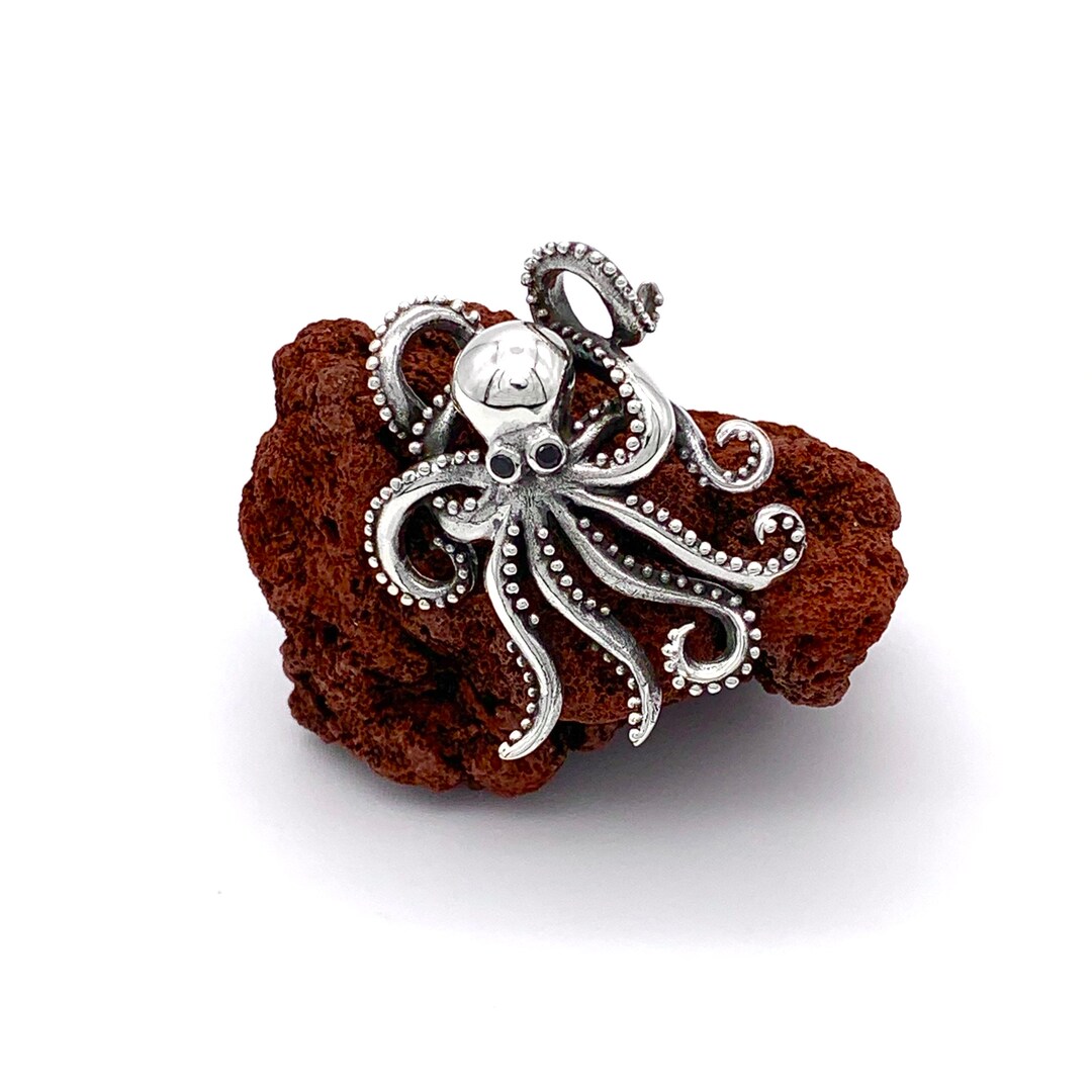 925 Silver Octopus Pendant, Comes With a FREE Chain - Etsy