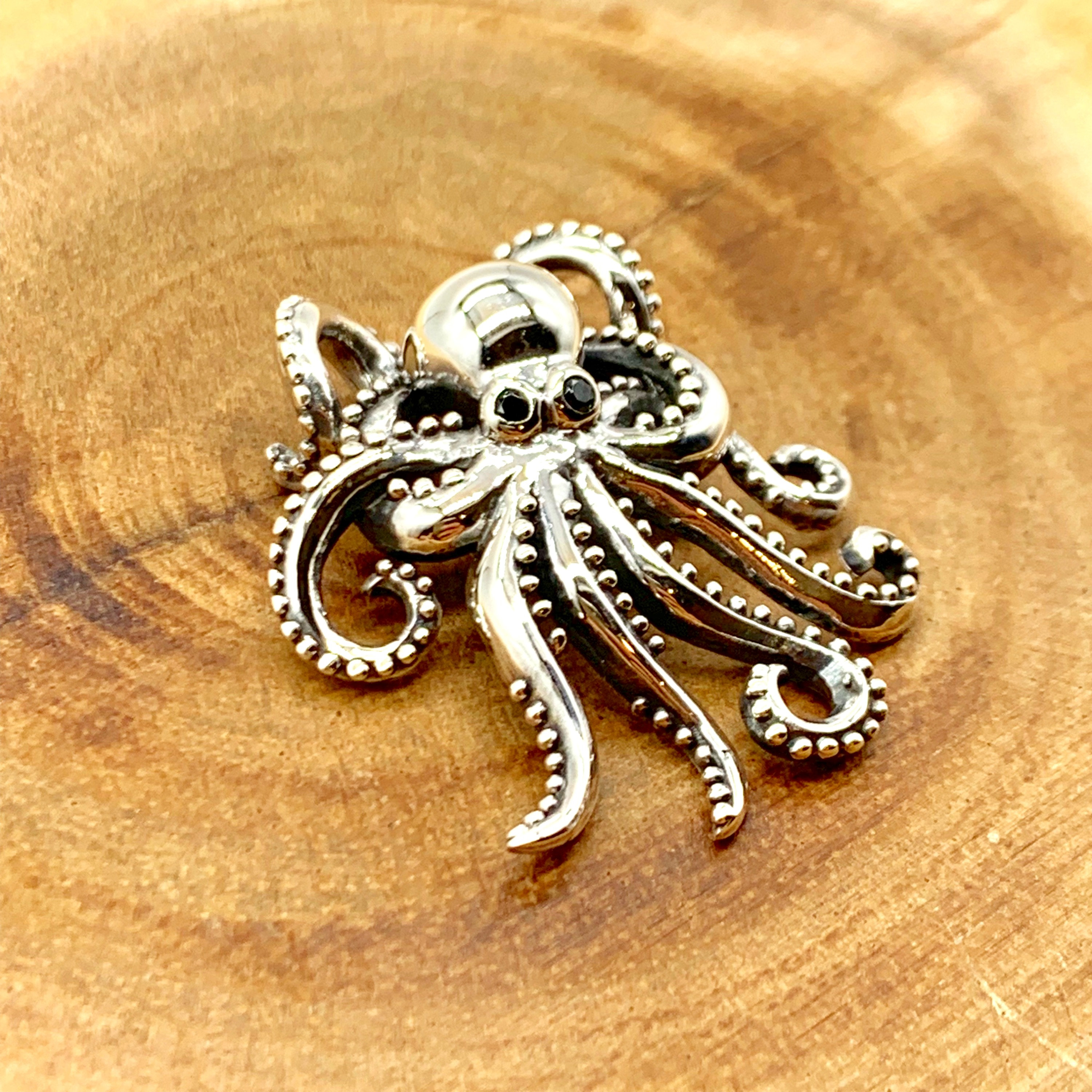 925 Silver Octopus Pendant Comes With a FREE Chain | Etsy