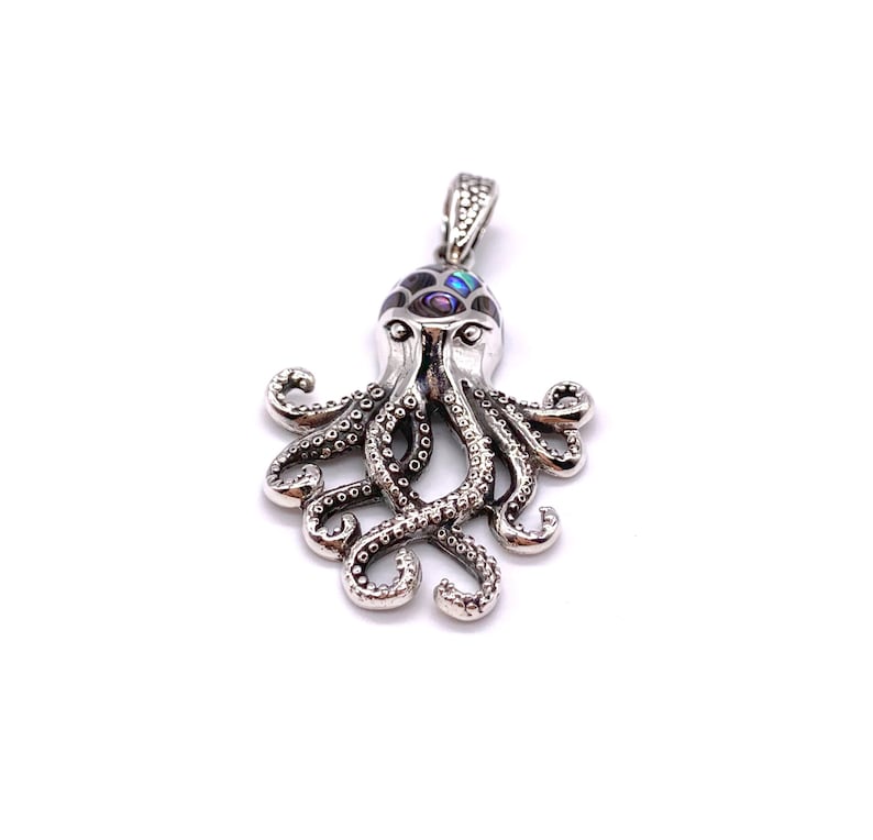 The Octopus 925 Silver With Abalone Shell or MOP Shell - Etsy
