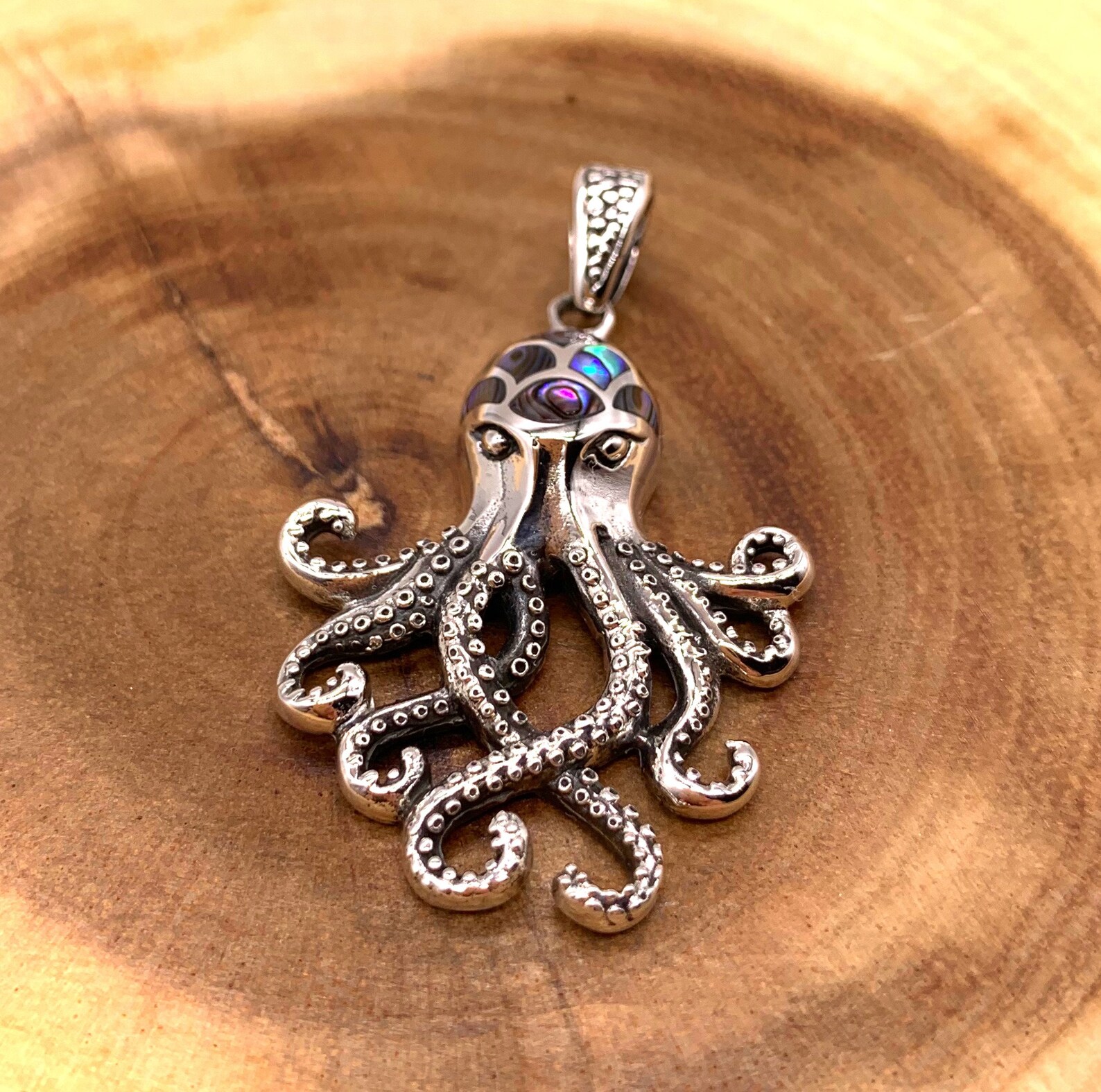 The Octopus 925 Silver With Abalone Shell or MOP Shell - Etsy