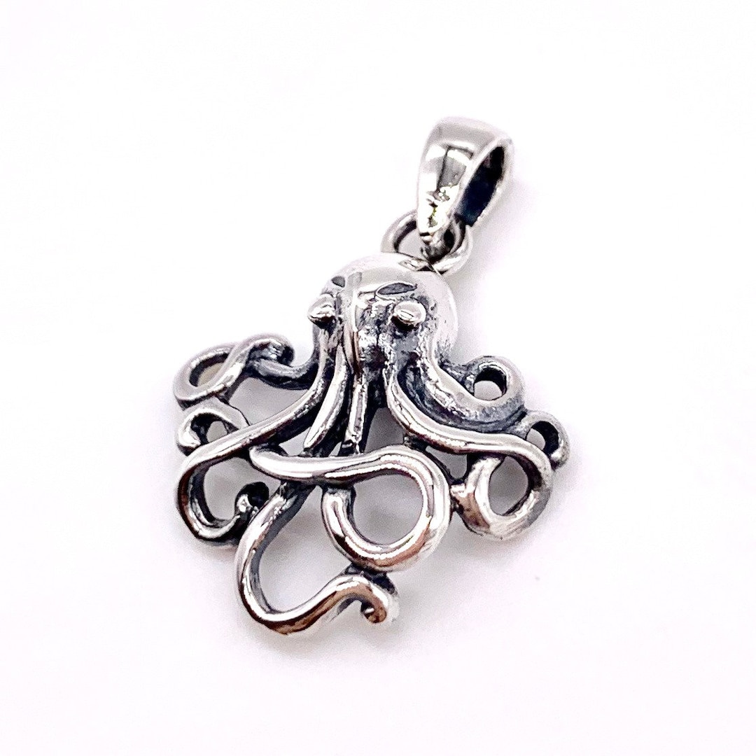 925 Silver Octopus Pendant, Comes With a FREE Chain - Etsy