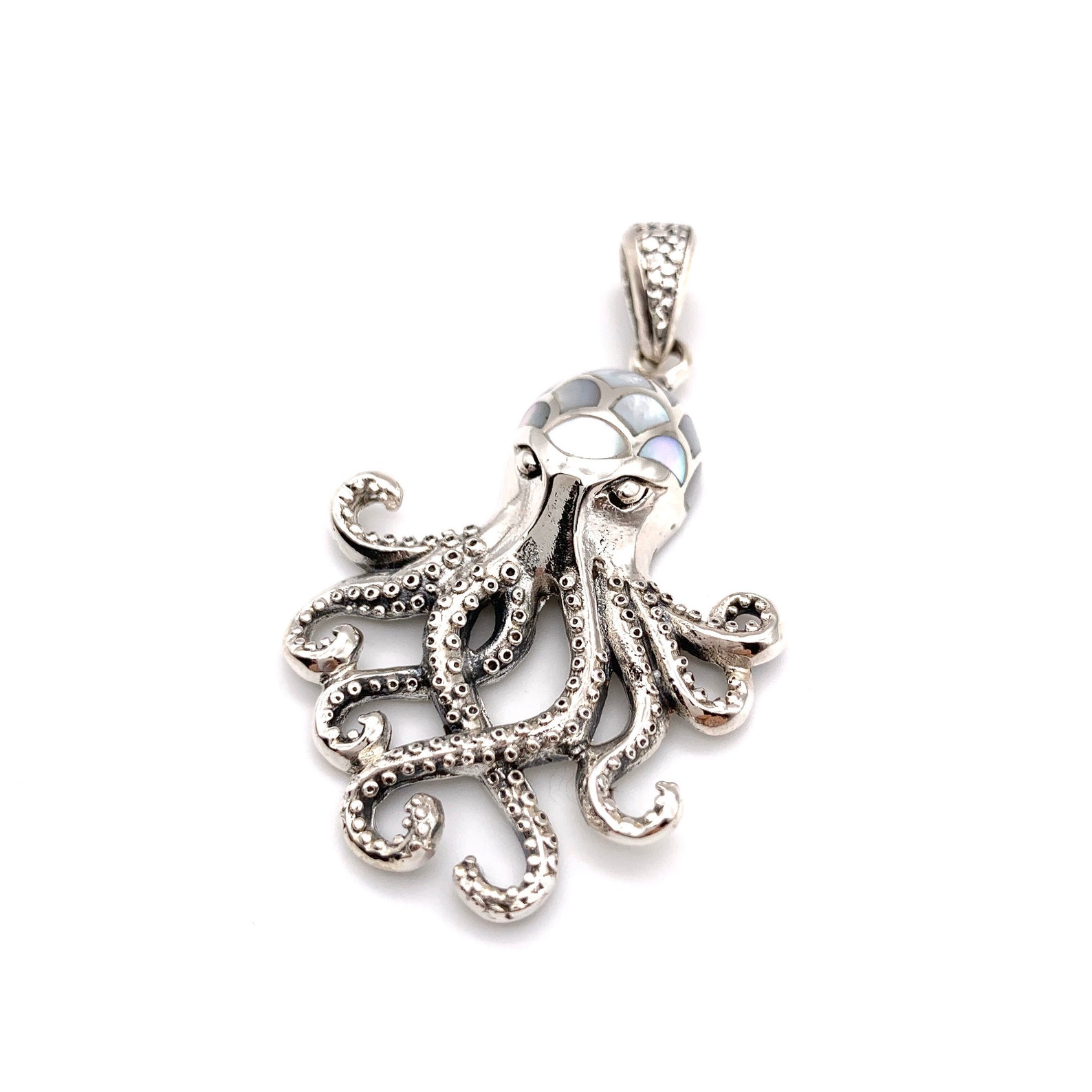 The Octopus 925 Silver With Abalone Shell or MOP Shell - Etsy
