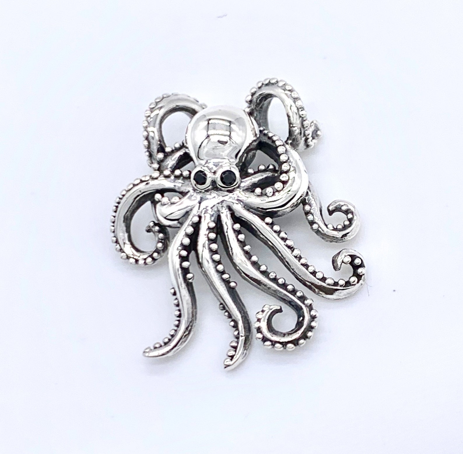 925 Silver Octopus Pendant Comes With a FREE Chain | Etsy