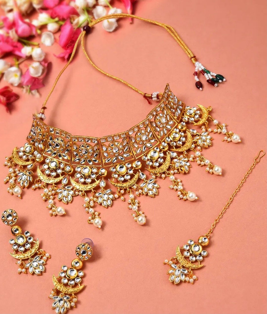 Sabyasachi Inspired Indian Jewellery Bollywood Wedding Bridal Kundan ...