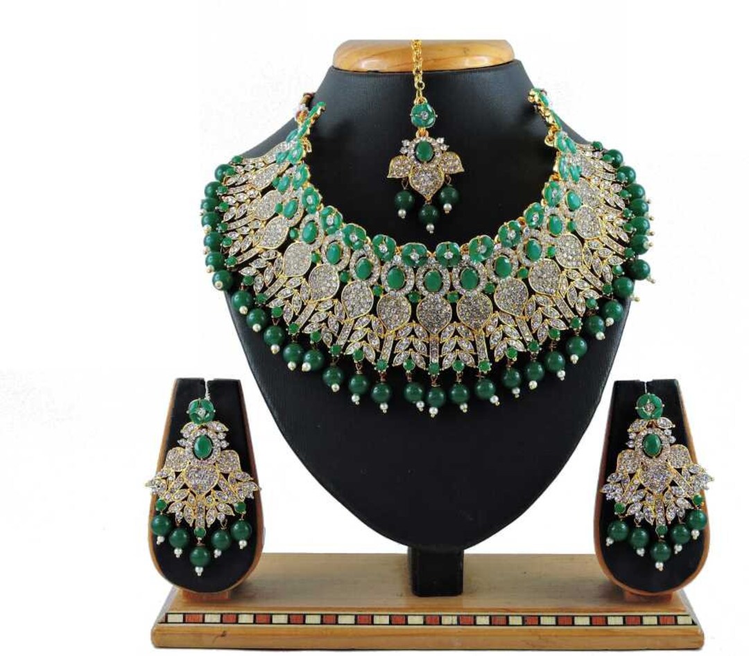 Sabyasachi InspiriertEr Indischer Schmuck Bollywood Hochzeit Kundan CZ ...