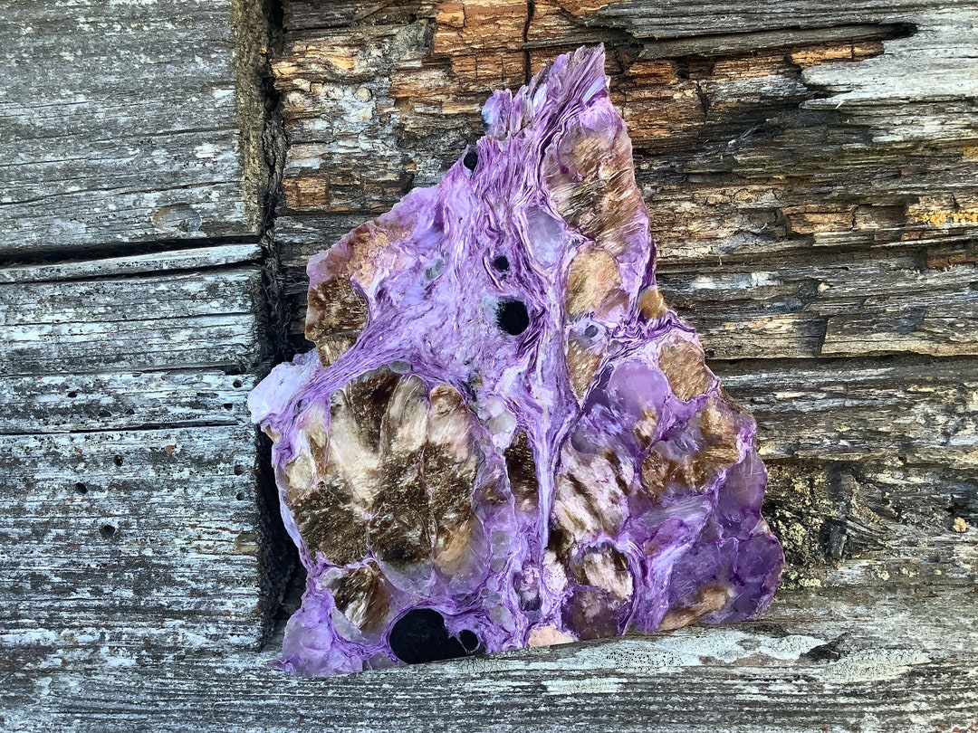 Polished Charoite Sample With Natural Inclusions | Rare Gemstone From ...