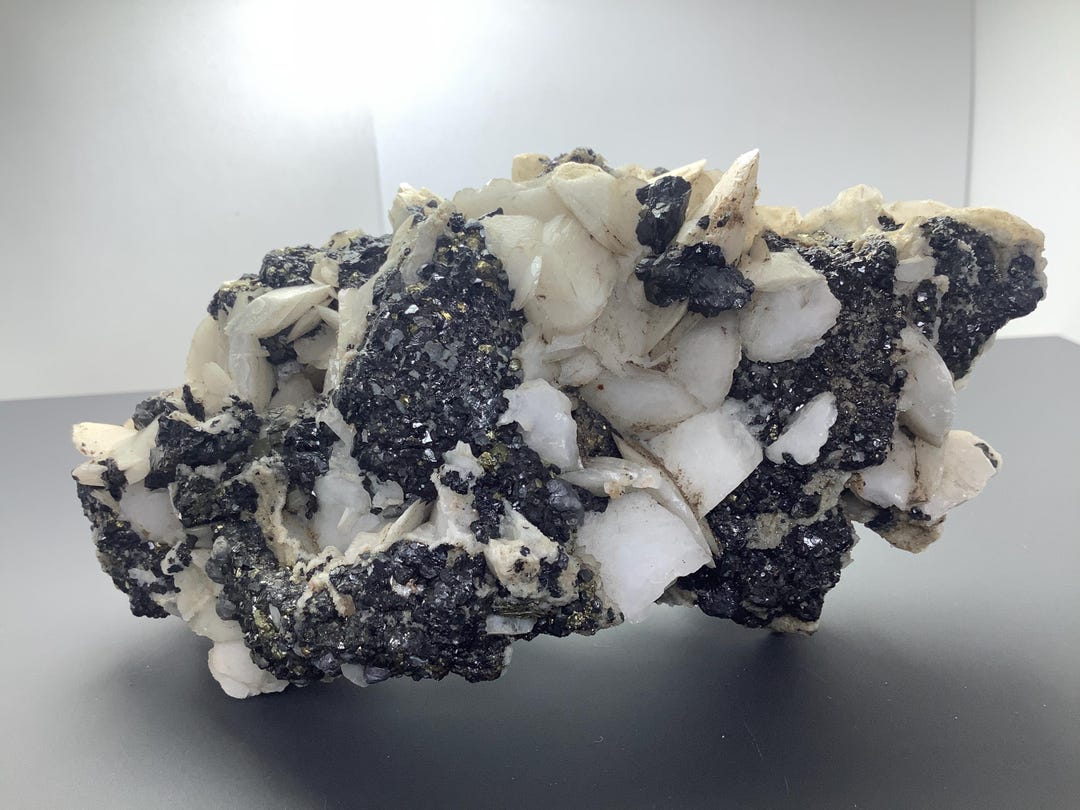 Calcite Crystals With Sphalerite and Chalcopyrite — 2nd Sovietsky Mine ...