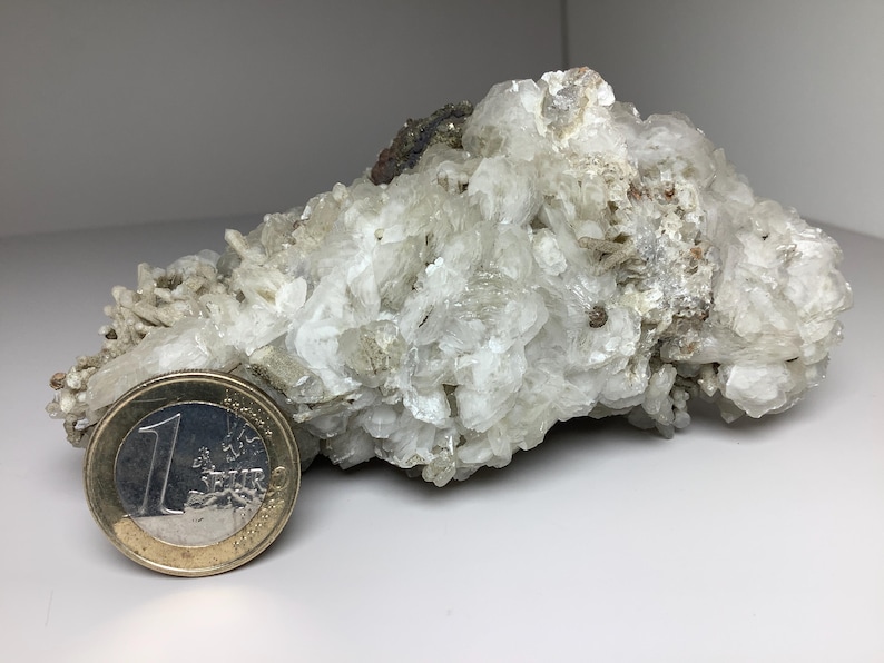 Calcite With Pyrite and Quartz – Nikolayevsky Mine (2/24) - Etsy