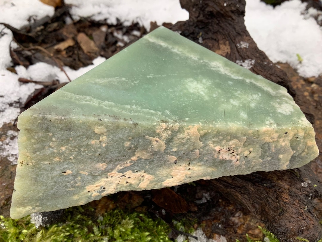 Nephrite Slab -jade/ Nephrite - Raw Jade - Jade Rough (nr 50) - Etsy