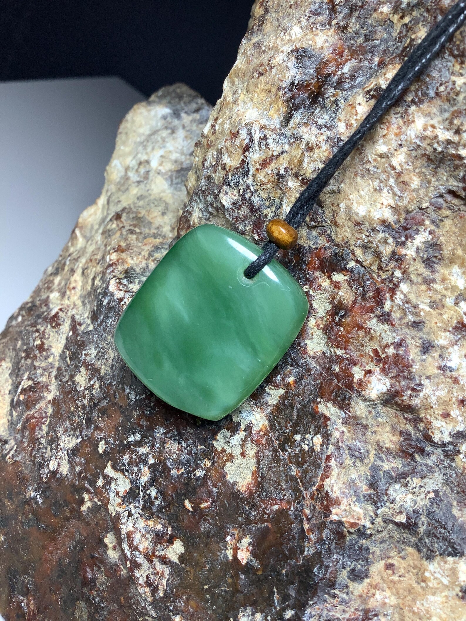 Siberian Green Jade Pendant - Etsy