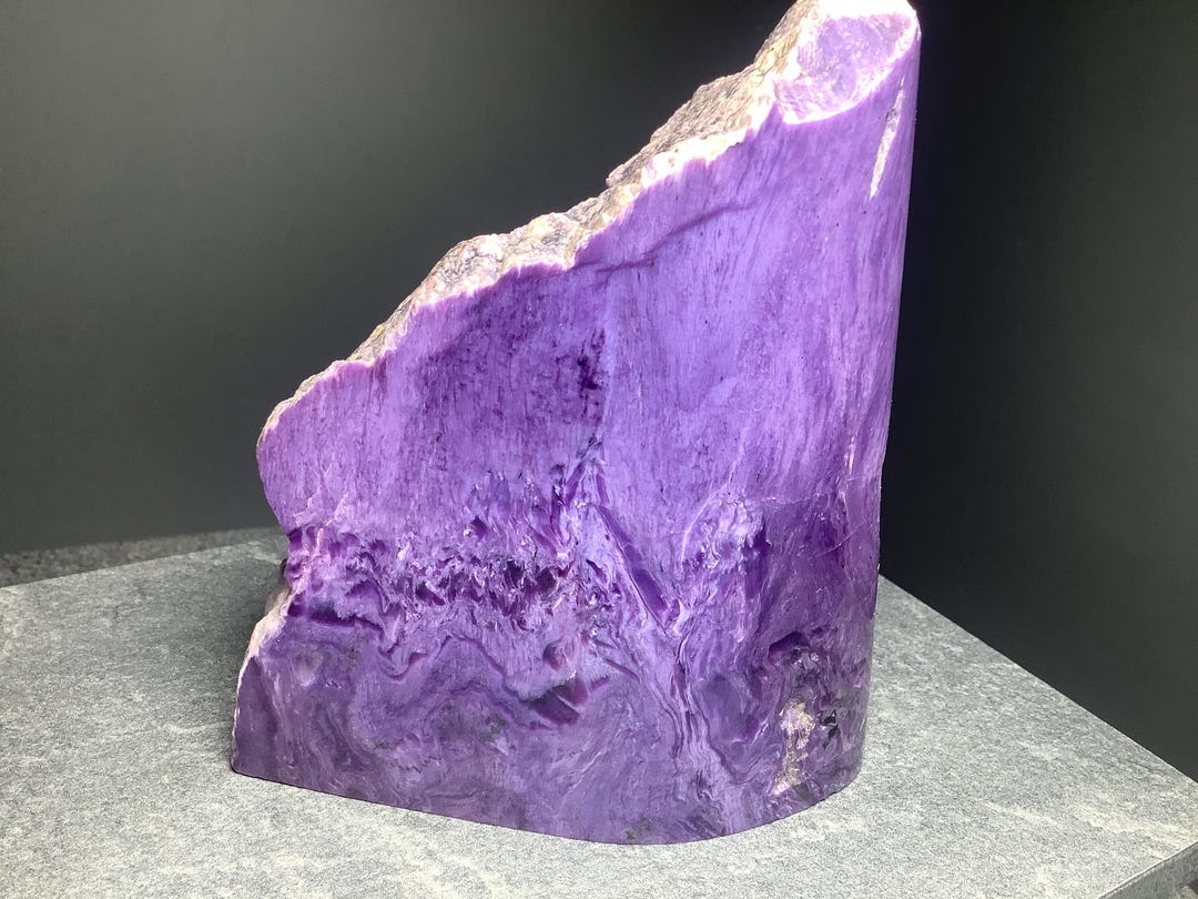 Polished Charoite Sample With Natural Inclusions | Rare Gemstone From ...