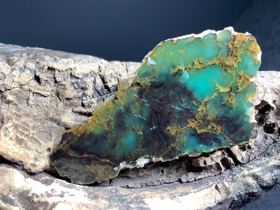 Polished Chrysoprase With Inclusions From Kazakhstan - Etsy