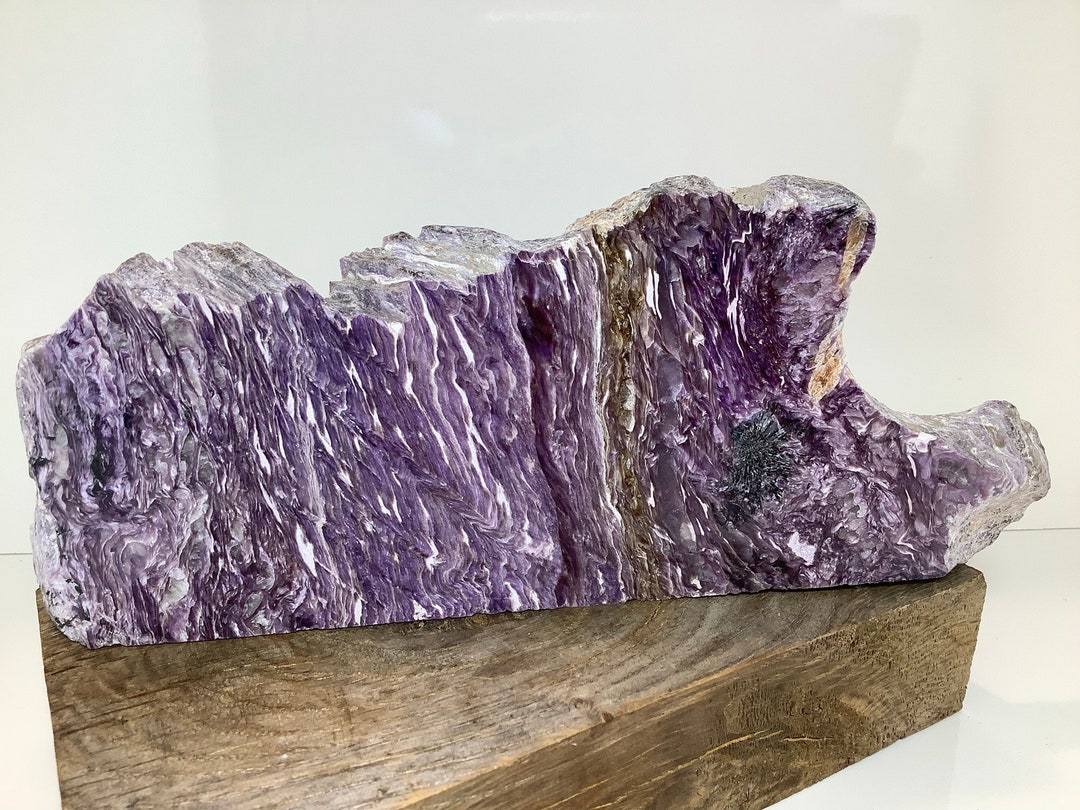 Charoite Slab 150*55*10 Mm / With Aegirine , Calcite and Beautiful ...