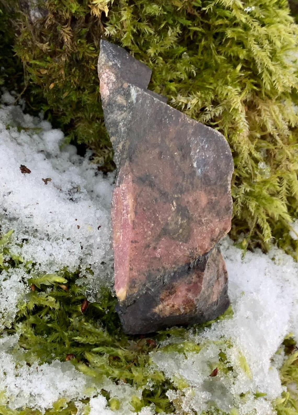 Rhodonite (# 32) Polished Picture Stone Slab / Pink Natural Stone ...