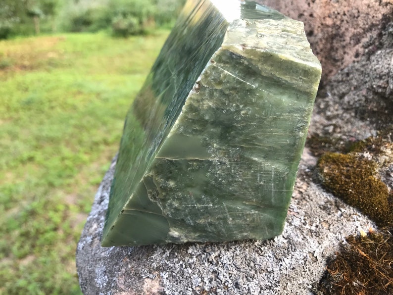 Raw Jade - Jade Rough - Bar Jade - Rare Crystals Specimen - - Etsy
