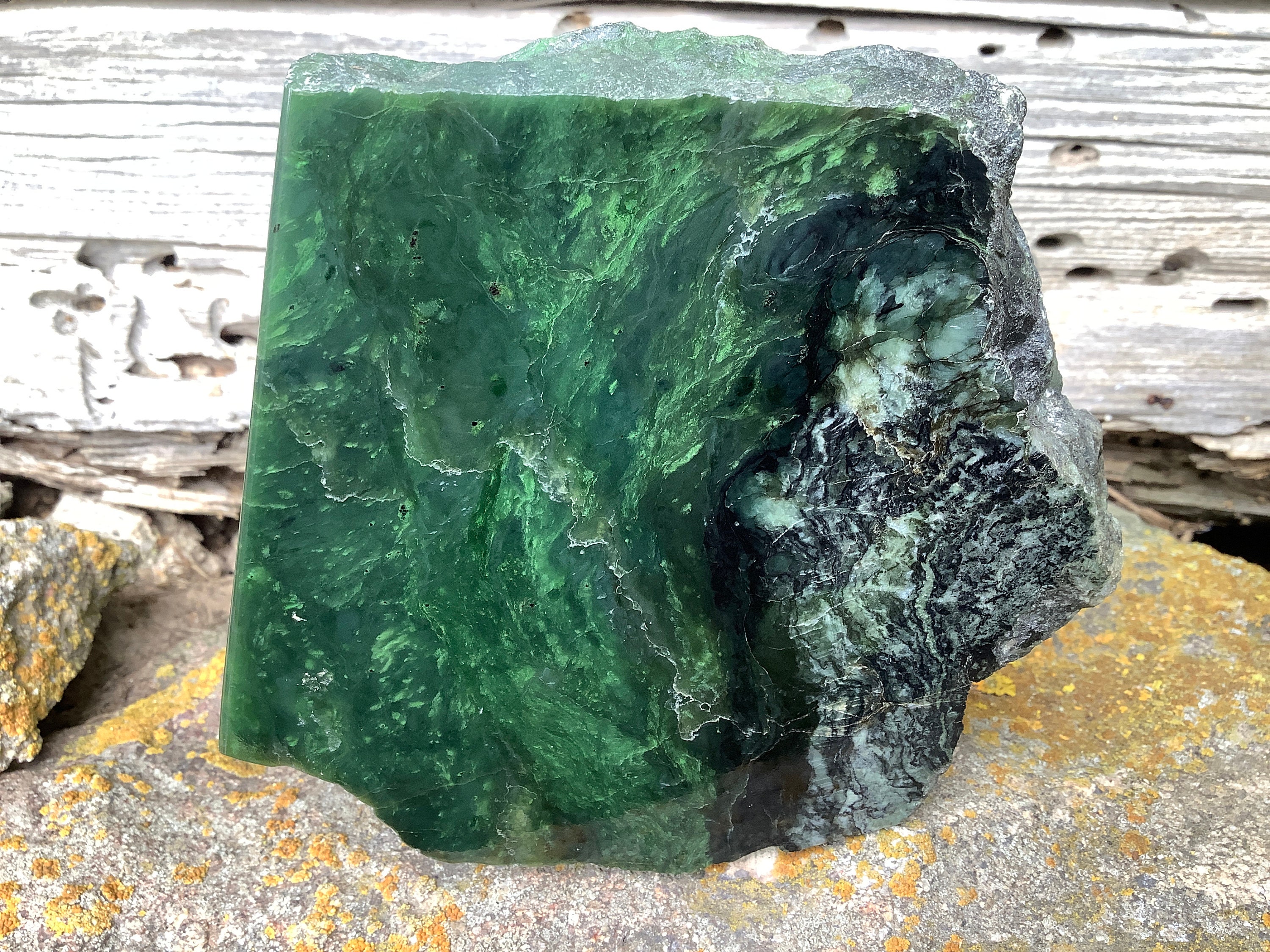 Nephrite Slab -jade/ Nephrite - Raw Jade - Jade Rough (nr 46) - Etsy