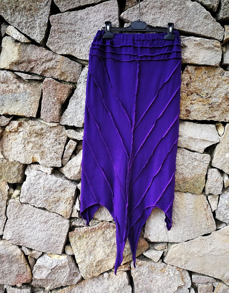 Purple Pixie Skirt, Leaf Skirt, Psy Trance Clothing, Long Skirts Women ...