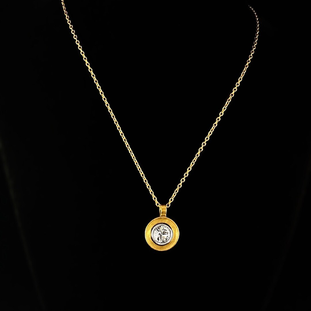 Rook and Crow Handmade Gold Spot of Hope Pendant Necklace - Etsy UK
