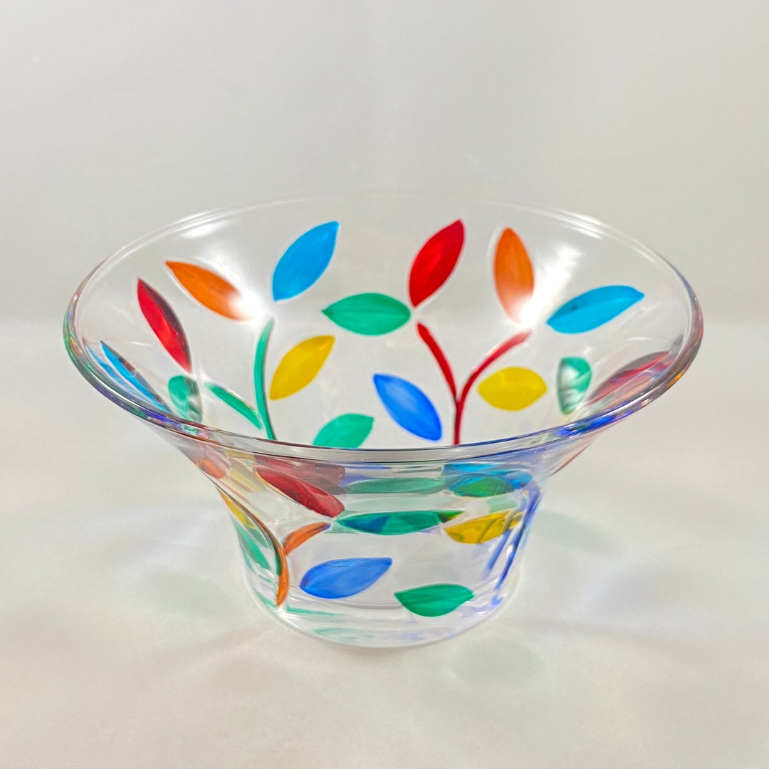 Venetian Glass Tree of Life Dish - Handmade in Italy, Colorful Murano ...