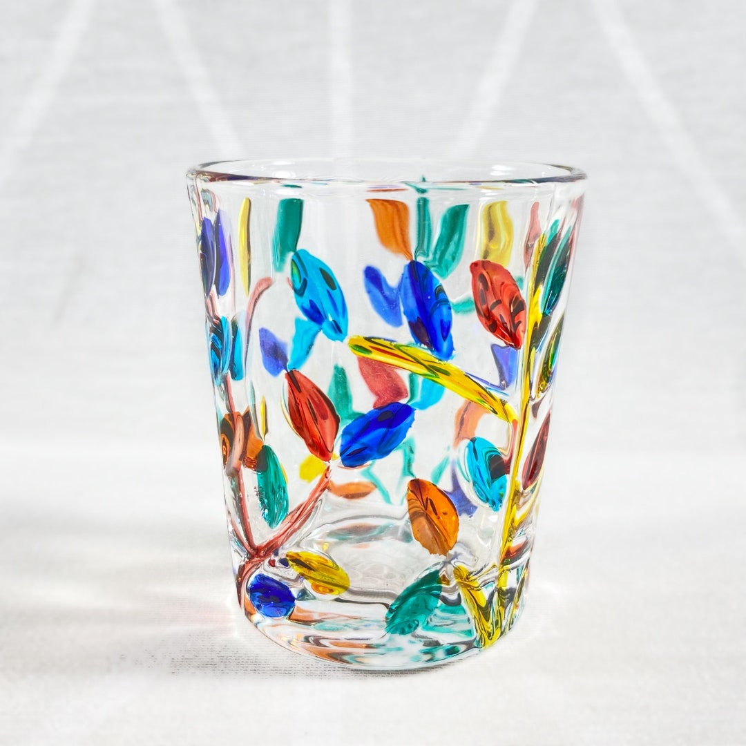 Venetian Glass Tree of Life Liquor/shot Glass - Handmade in Italy ...