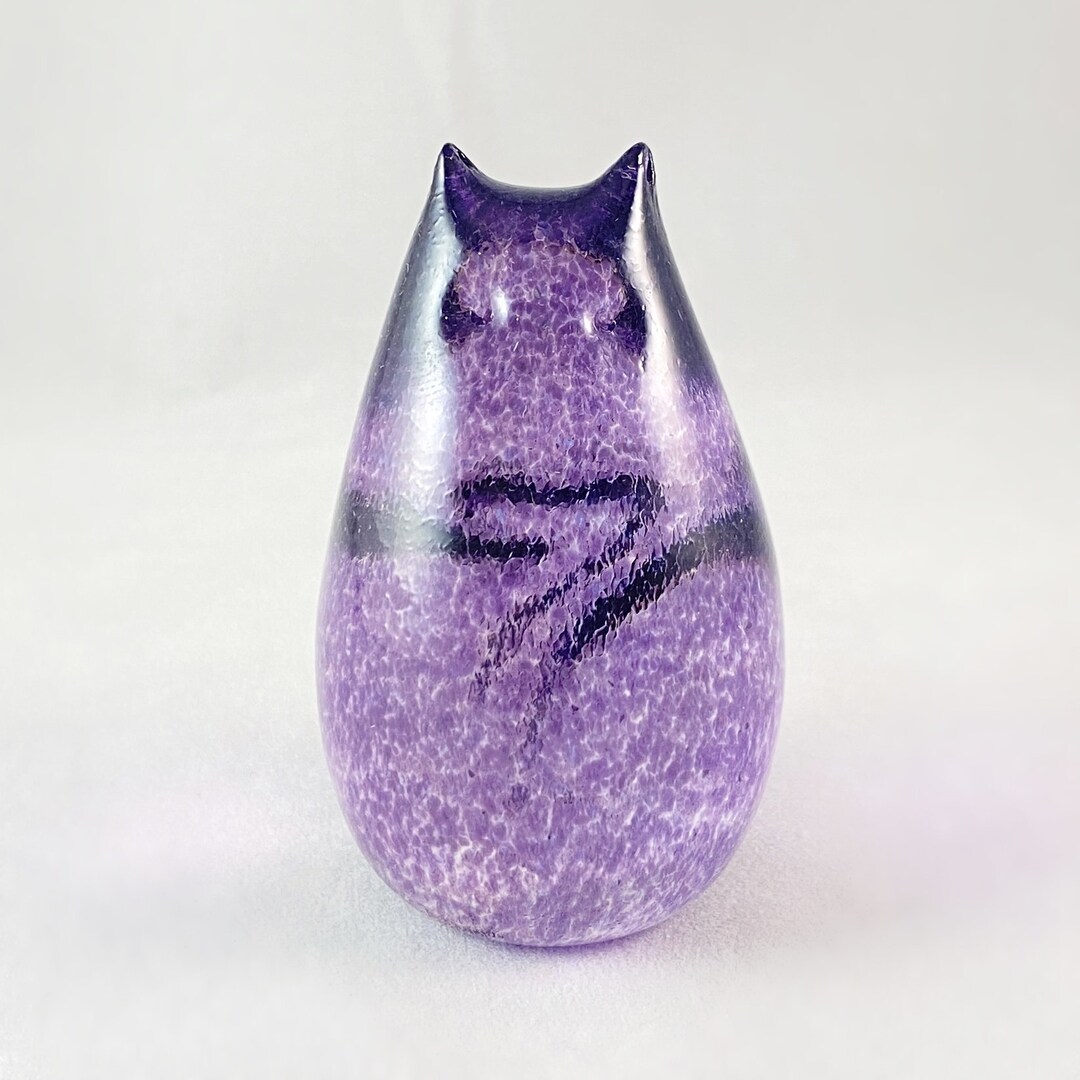 Hand Blown Glass Kitty Cat, #1 - Unique Decor, Made in USA - Etsy