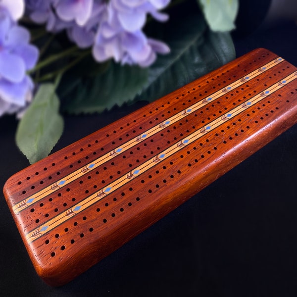 Wooden Cribbage Board Handmade - Etsy