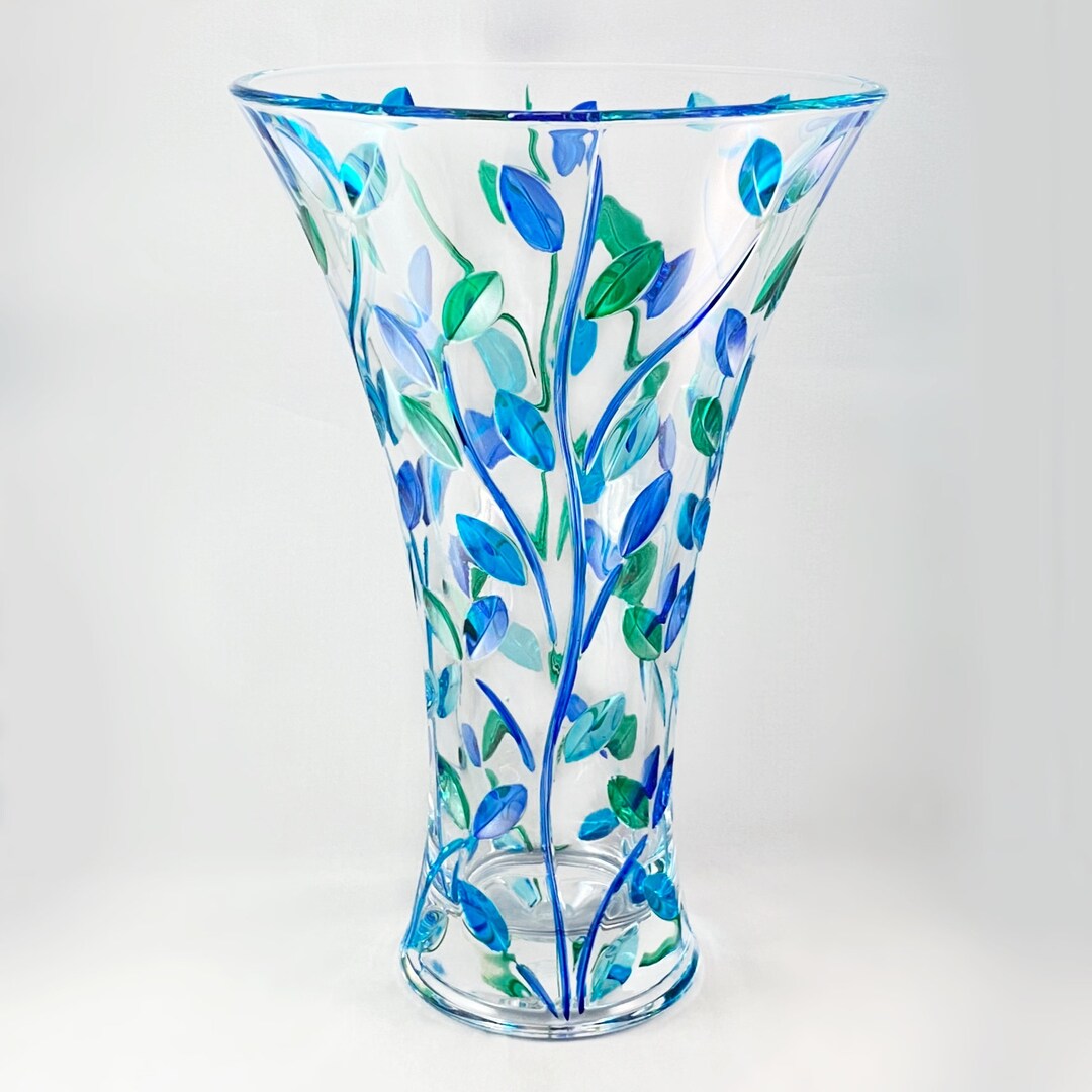 Large Wide Mouth Venetian Glass Tree of Life Vase - Handmade in Italy ...