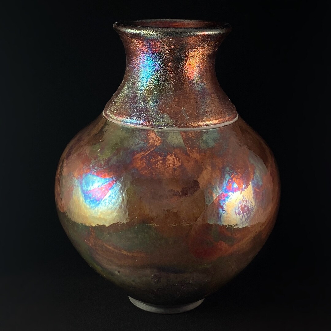 Handmade Abigail Vase, Raku Art Pottery, Decorative Pottery - Etsy
