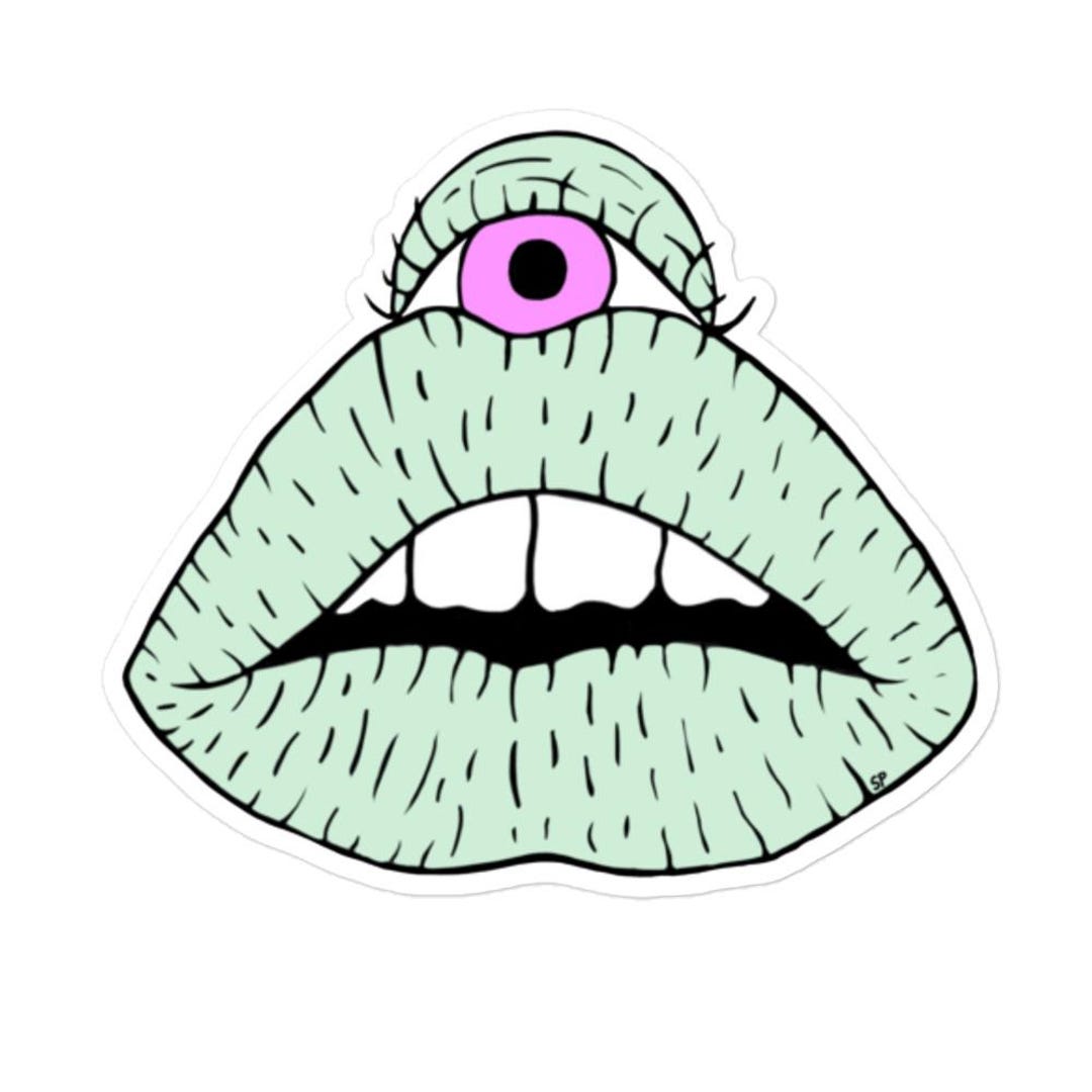 Green Monster Sicker - Etsy