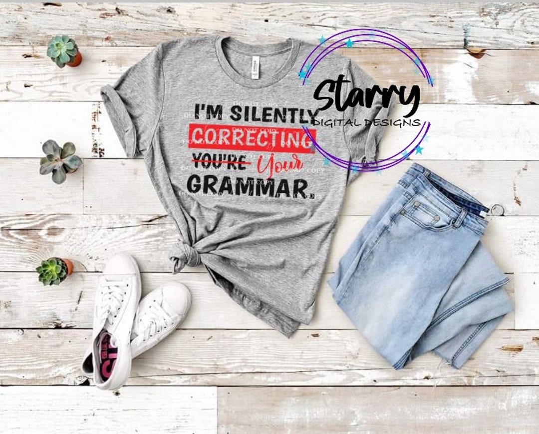 Silently Correcting Your Grammer, SVG, Studio 3 Files, Digital Download ...