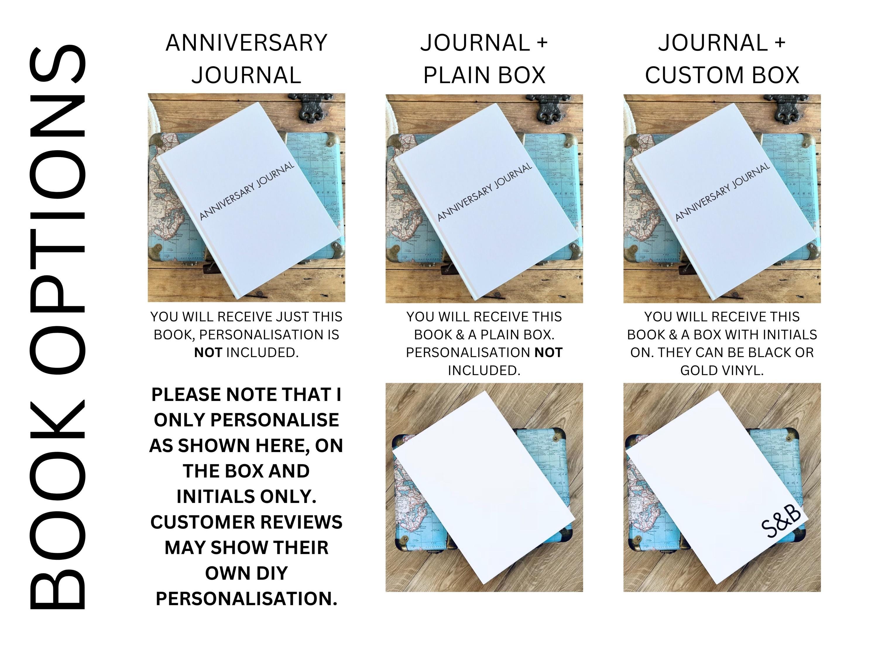 Anniversary Journal Paper Anniversary Personalised Gift Custom 1st ...