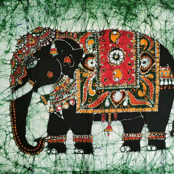 Batik Elephant - Etsy