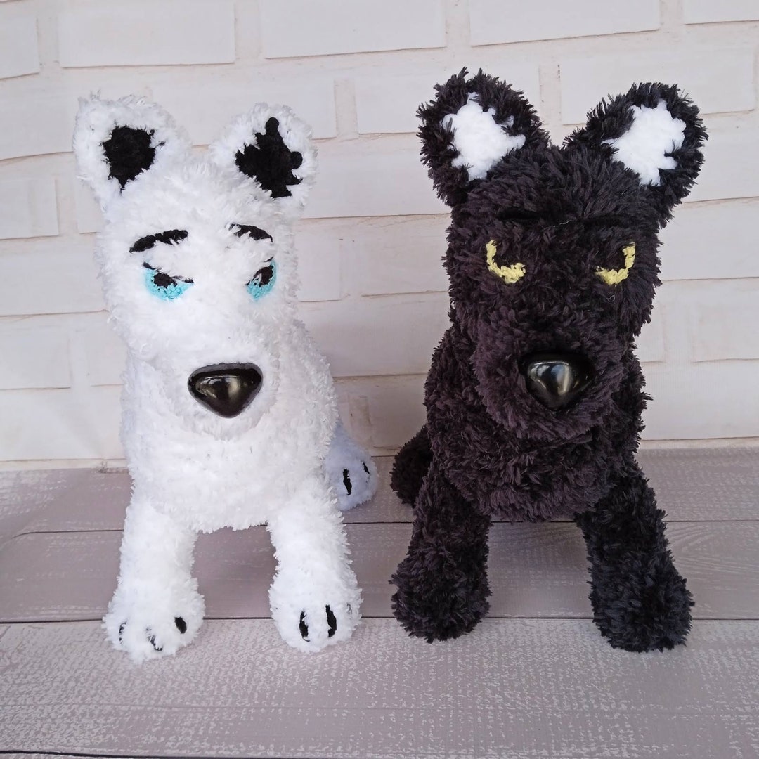 Custom Wolf Plush, Crochet Plush Toy From Photo 10, Realistic Yarn ...