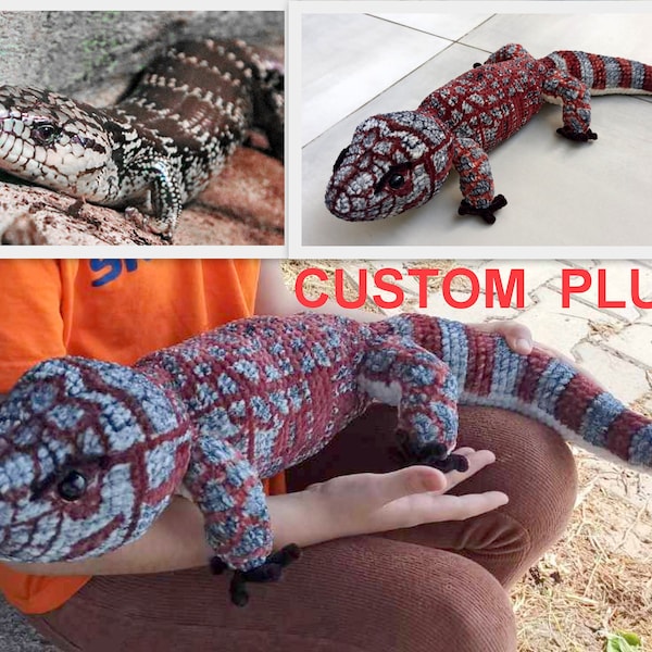 Blue Lizard Plush - Etsy