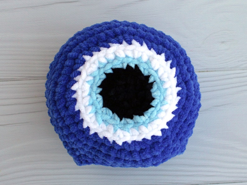 Leopard Gecko Hide House Blue Turkish Evil Eye Decor Crochet - Etsy
