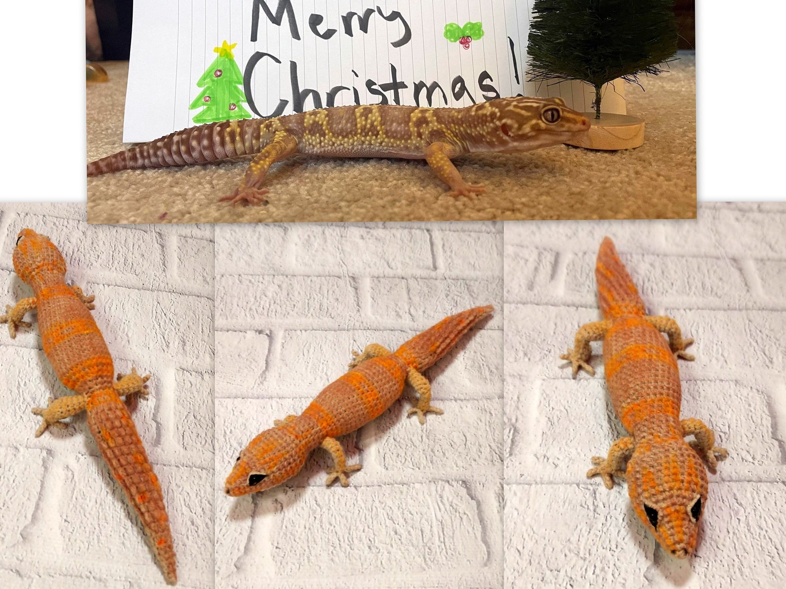 Leopard Gecko Plush Crocheted Remember Replica Custom - Etsy
