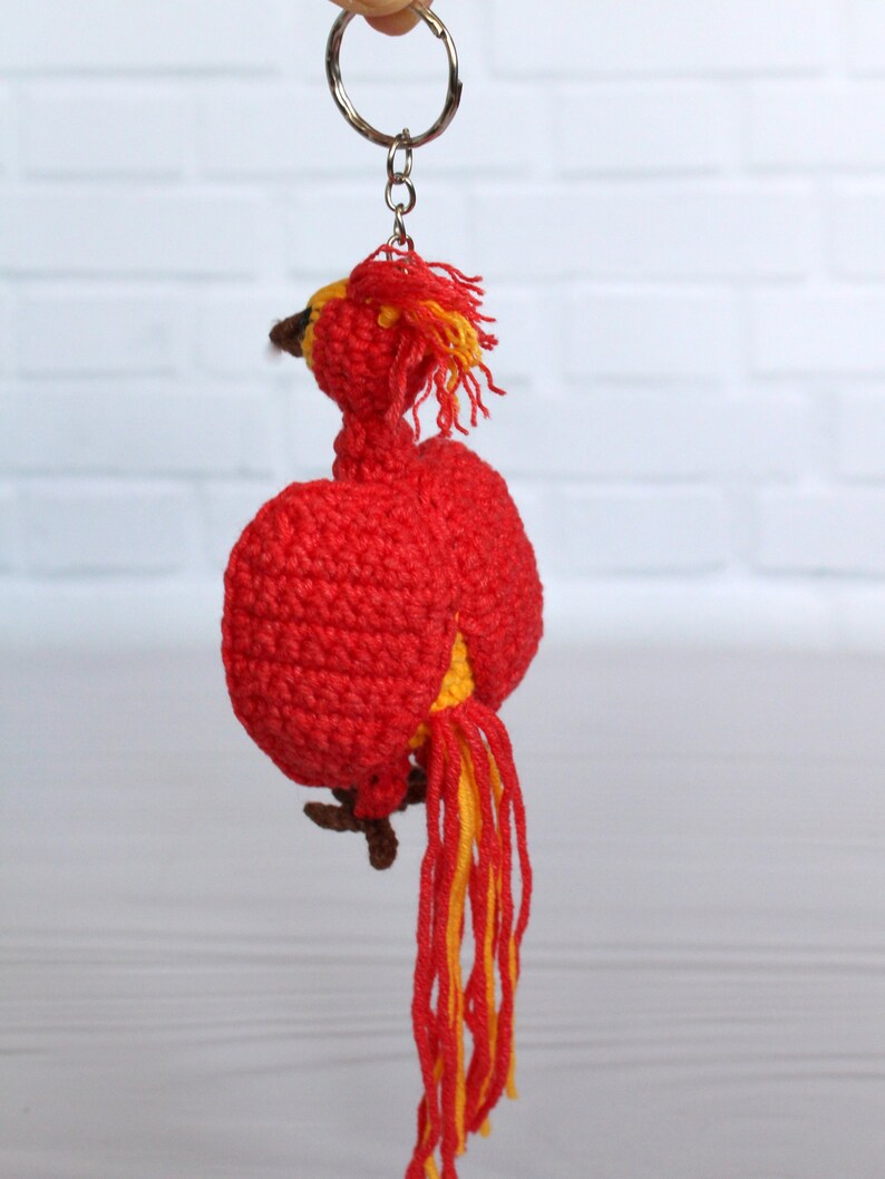 Phoenix Plush Keychain, Mythical Creatures Doll, Phoenix Keyring, Car ...