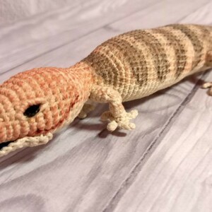 Blue Tongued Skink Plush, Crocheted Remember Replica, Custom Stuffed ...