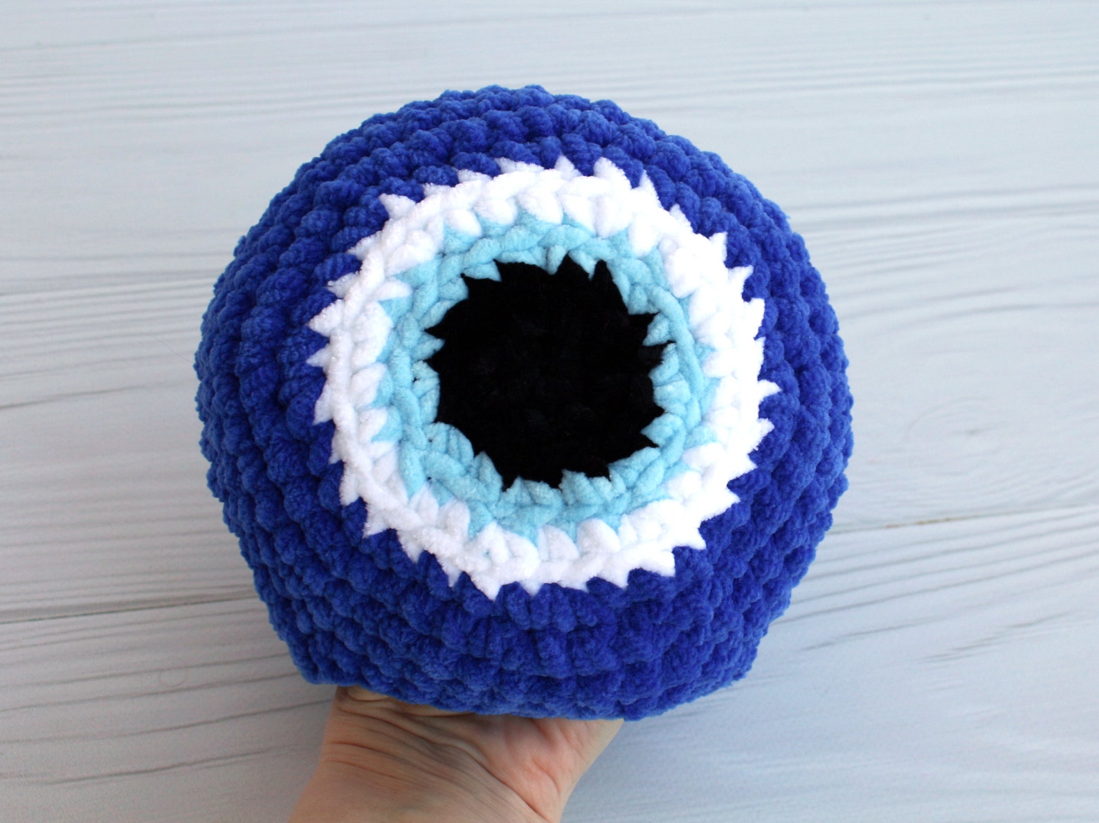 Leopard Gecko Hide House Blue Turkish Evil Eye Decor Crochet - Etsy
