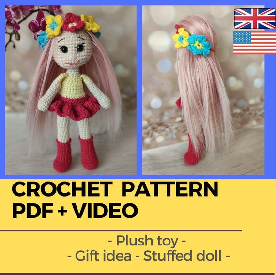 Crochet Pattern Doll Ukraine Digital File PDF Ukrainian | Etsy