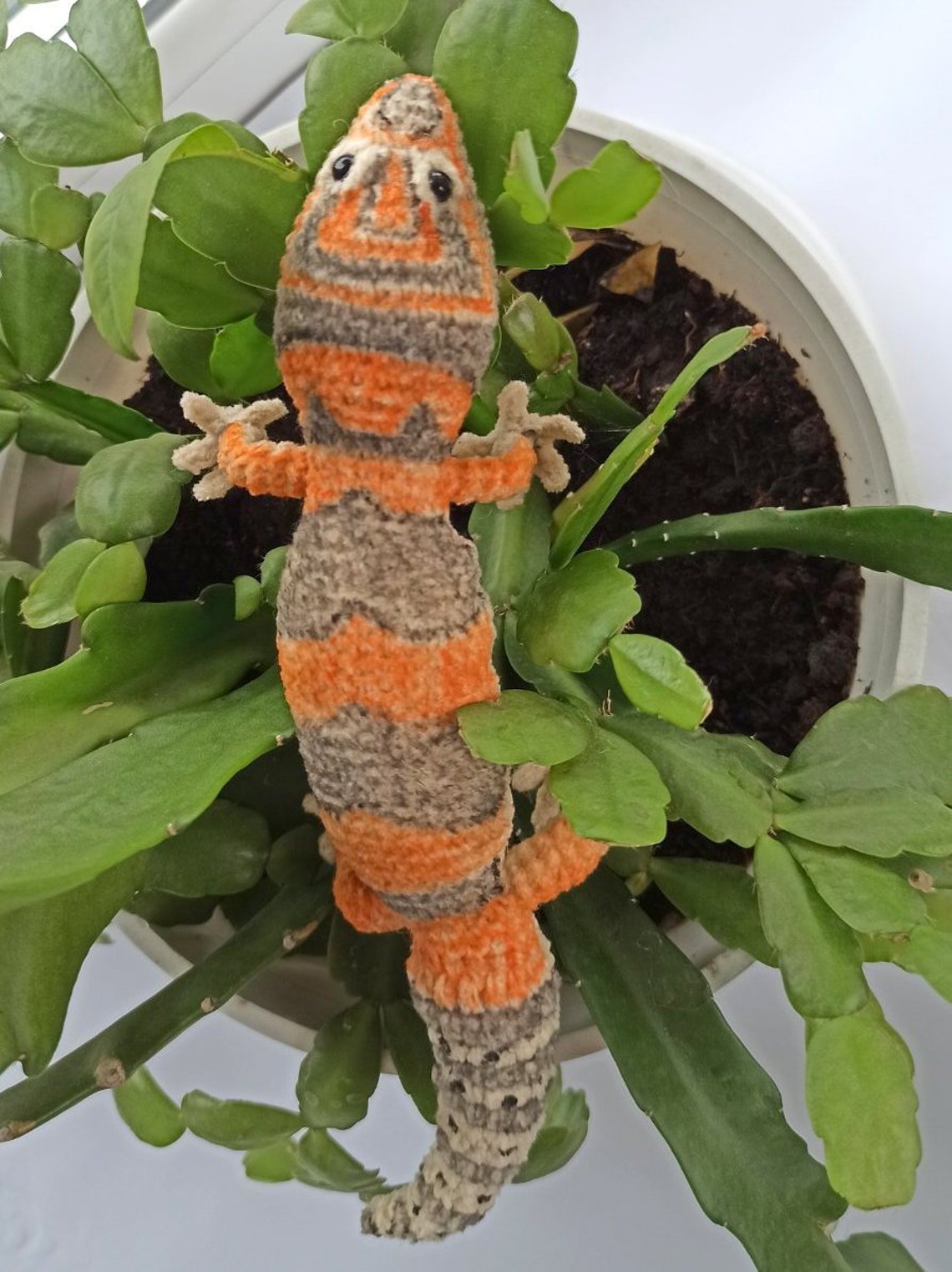 Leopard gecko plush Crocheted remember replica Custom | Etsy