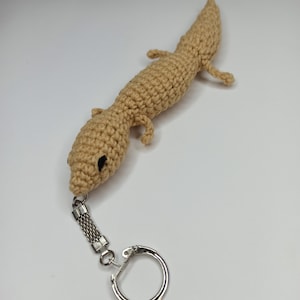 Leopard Gecko Keychain, Custom Crochet Gecko Keychain From Photo ...