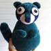 Reggie the Rhyming Raccoon Crocheted Plush From Drawing - Etsy