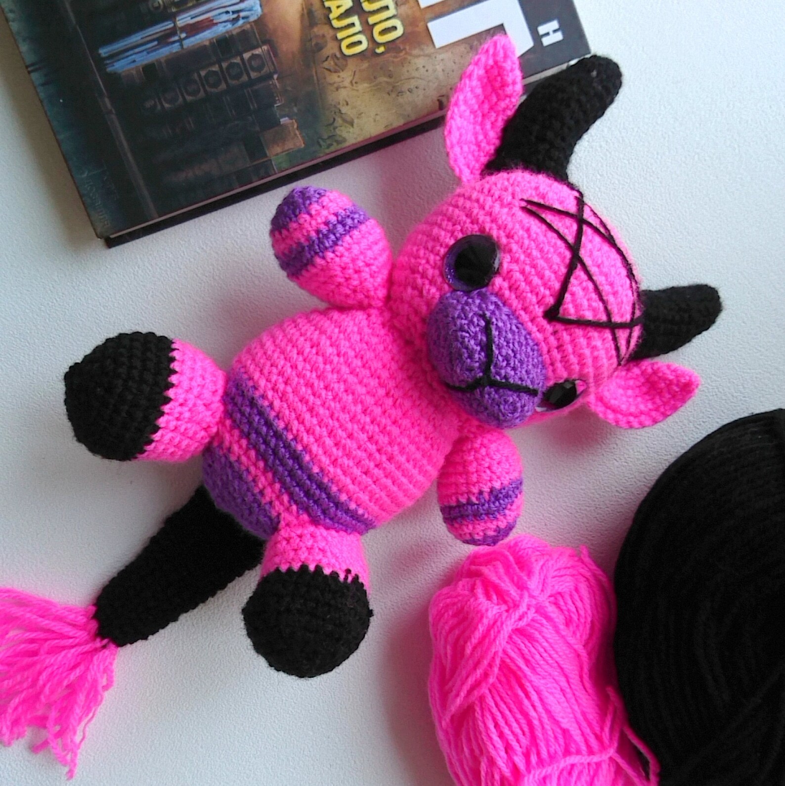 Creepy devil doll Crochet dark art devil demon spooky yarn | Etsy