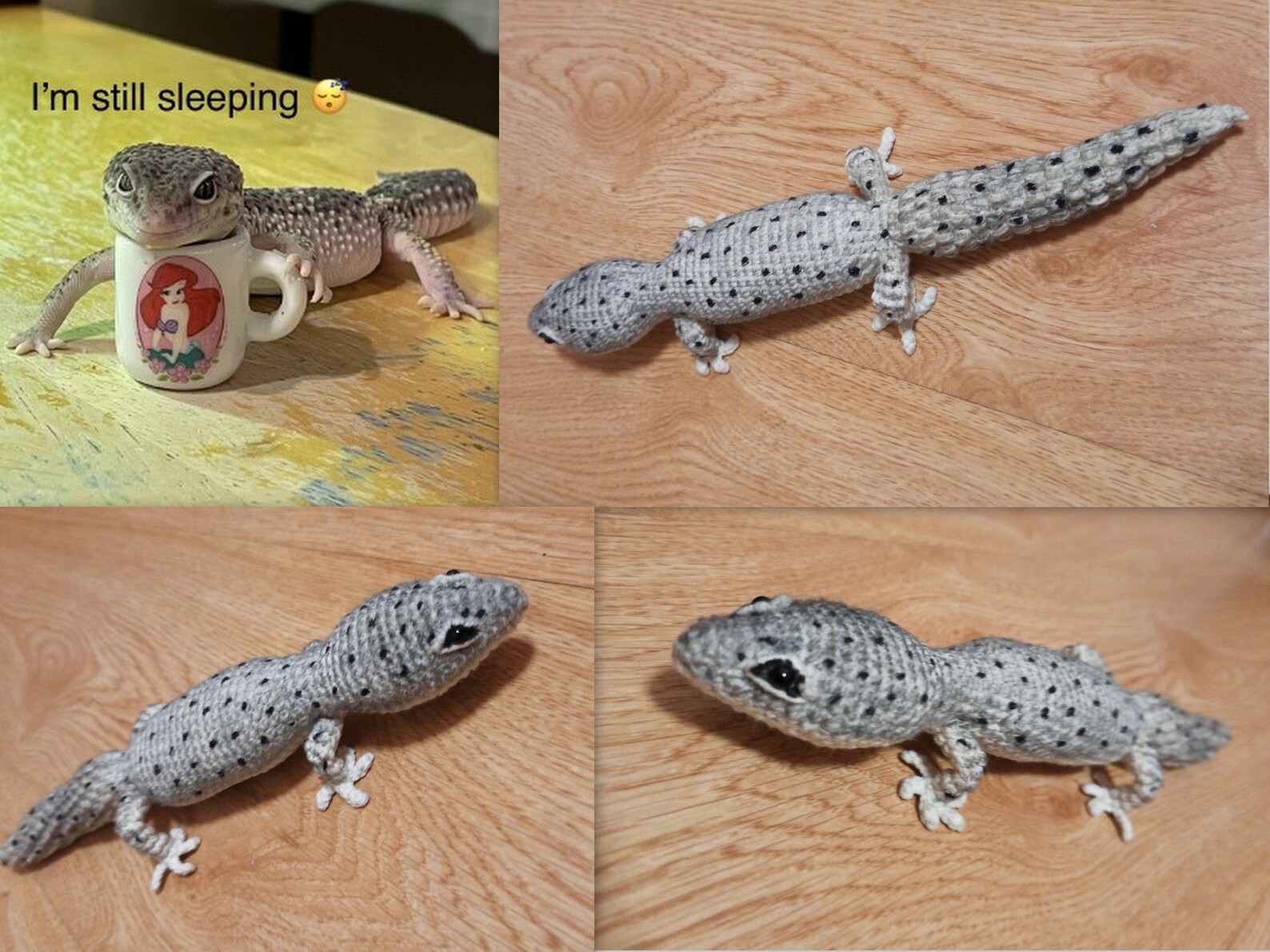 Leopard Gecko Plush Crocheted Remember Replica Custom - Etsy
