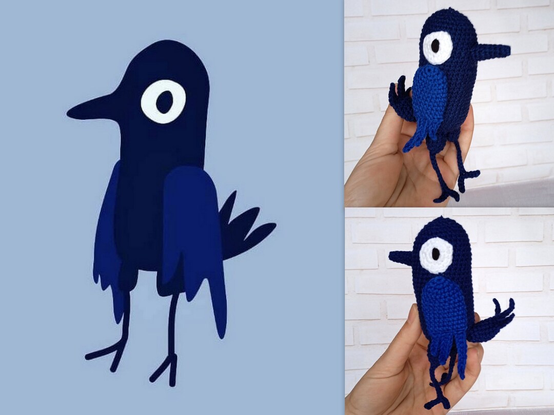 Custom Crochet Plush Little Blue Bird, EXAMPLE Plush Toy From Photo 15 ...