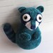 Reggie the Rhyming Raccoon Crocheted Plush From Drawing - Etsy